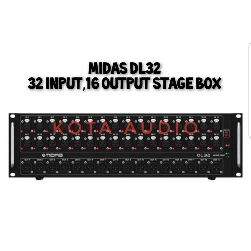Jual MIXER AUDIO MIDAS STAGE BOX DL 32 / DL32 / DL-32 ORIGINAL | Shopee Indonesia