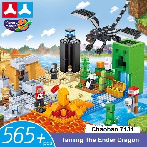 Jual BRICK MINECRAFT TAMING THE ENDER DRAGON CHAOBAO 7131 MY WORLD 565 ...