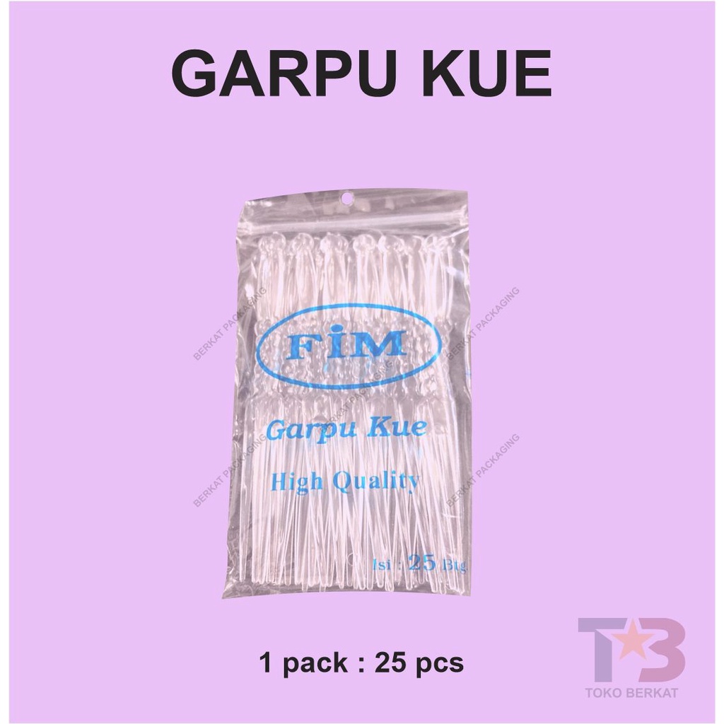 Jual Garpu Buah isi 25 pcs/ Garpu Cake/ Garpu Kue / Puding - Garpu ...