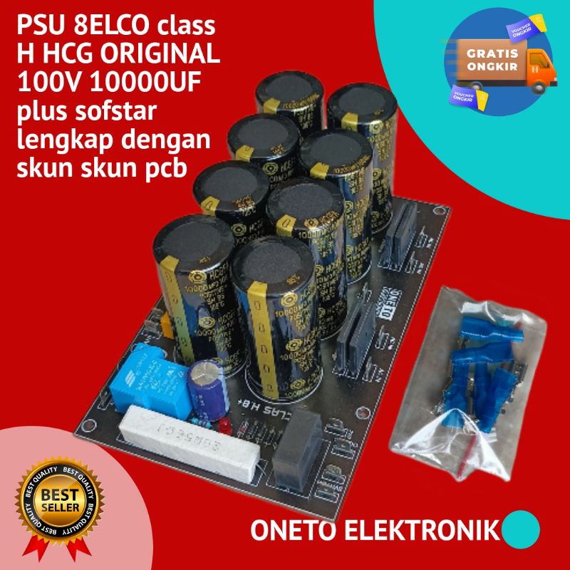 Jual PSU 8ELCO CLASS H HCG ORIGINAL 100v 10000uf plus sofstar | Shopee ...