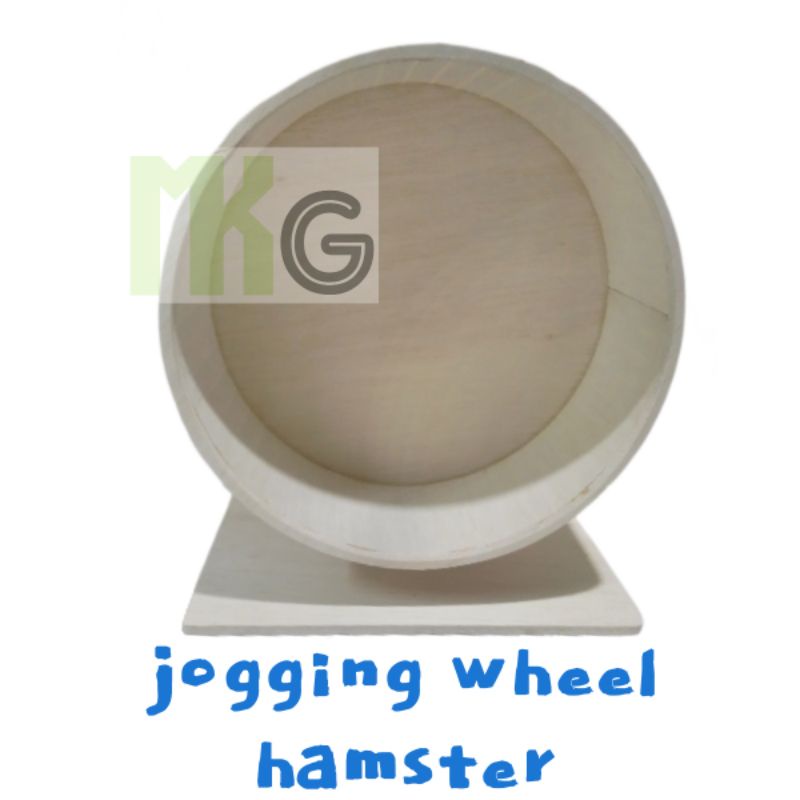 Jual Jogging wheel kayu hamster/kincir hamster/landasan pacu hamster ...
