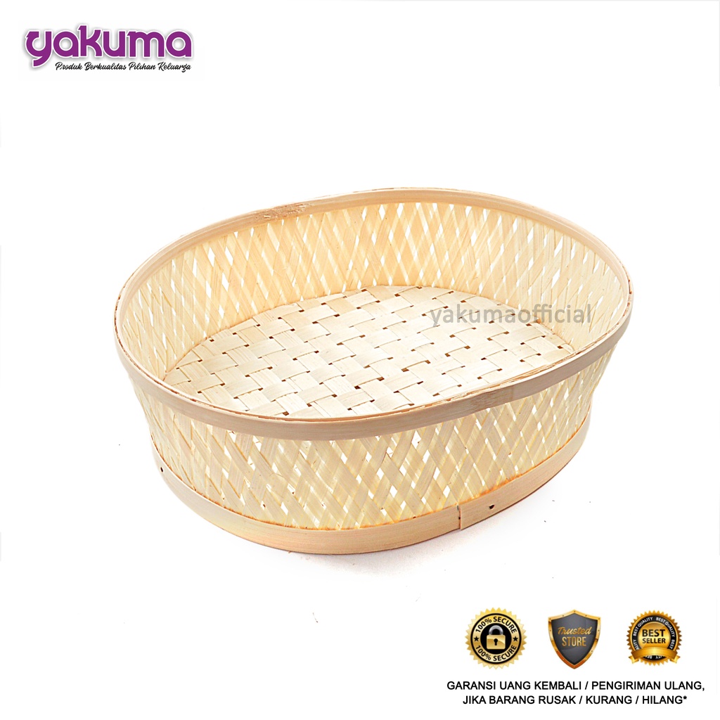 Jual KERANJANG BAMBU PARCEL / TEMPAT BUAH BAMBU OVAL (SMALL) | Shopee ...