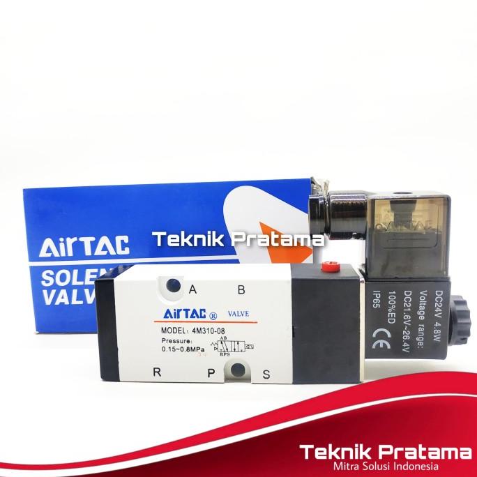 Jual Solenoid Valve 4m310 08 / 4m310-08 Airtac 220v ac/ 24v dc | Shopee Indonesia