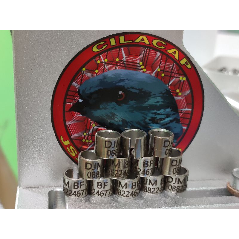 Jual RING MERPATI DEWASA BAJA BELAH polos dan nama | Shopee Indonesia