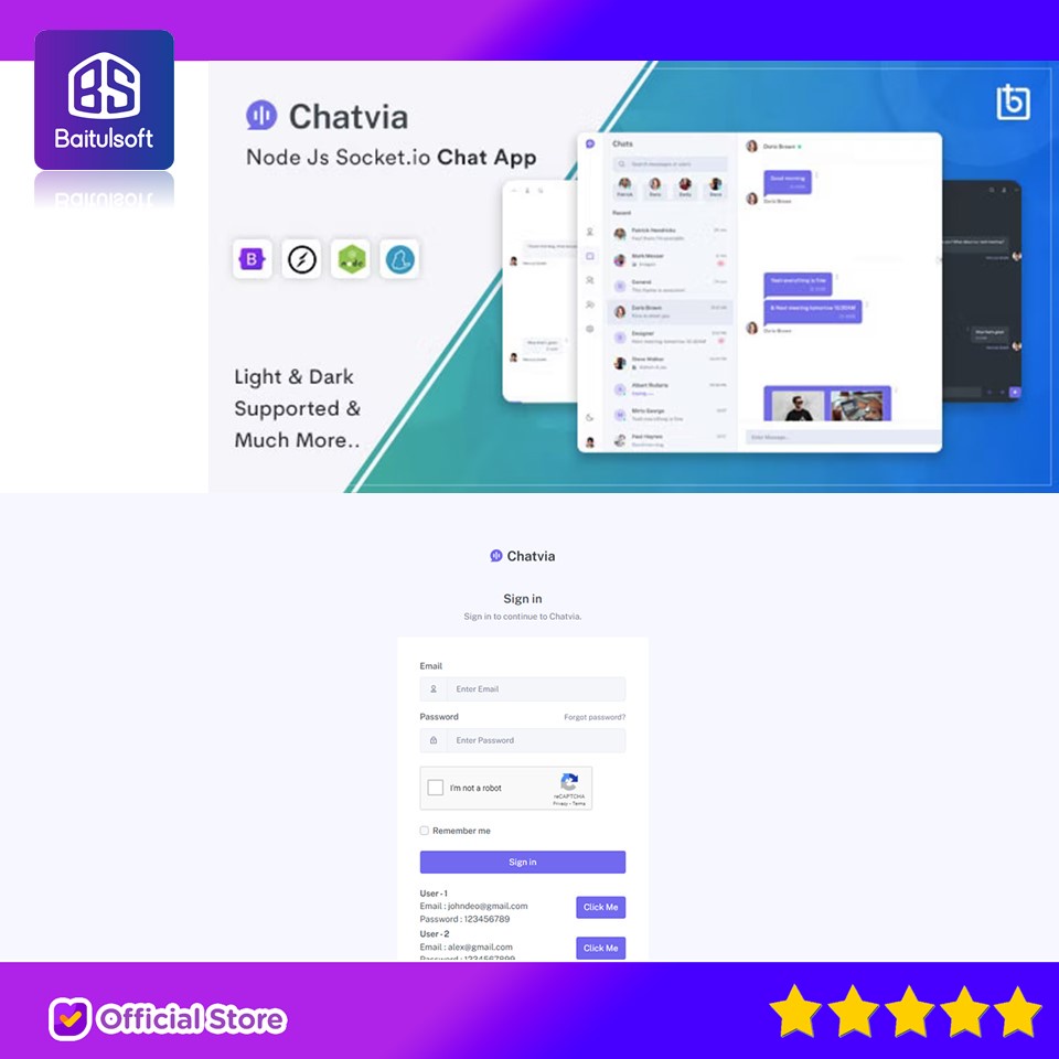 Jual Source Code Aplikasi Chatvia Nodejs Socket Io Chat App Shopee