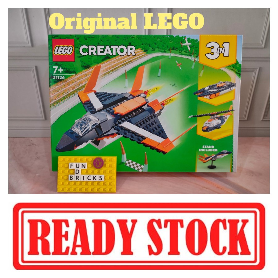 Jual LEGO 31126 Creator Supersonic Jet | Shopee Indonesia