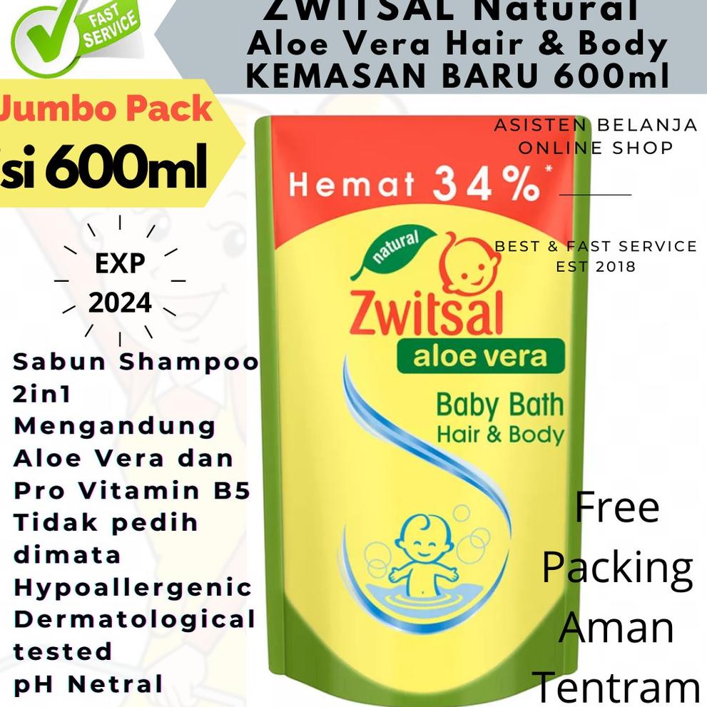 Jual 4.4 Promo Brand ZWITSAL Natural Baby Bath 2 in 1 Hair & Body Wash ...
