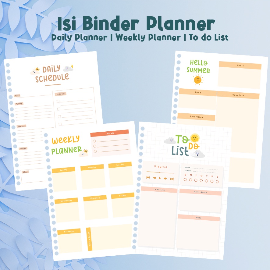 Jual 1 SET KERTAS BINDER LOOSE LEAF PAPER A5 B5 Isi Binder Refill ...