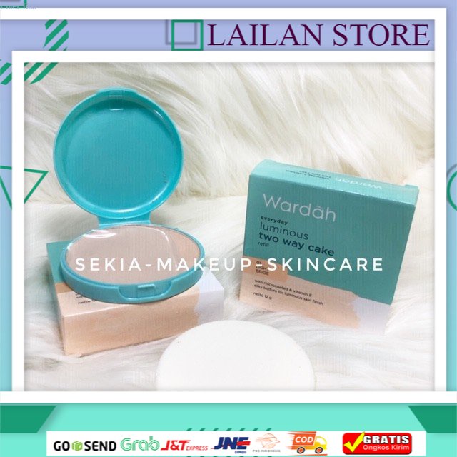 Jual ~ LS ~ WARDAH EVERYDAY LUMINOUS TWO WAY CAKE REFILL/ WARDAH REFILL ...