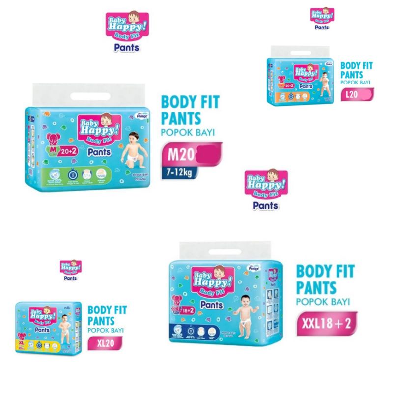 Jual Baby Happy Body Fit Pants M20 / L20 / XL20 / XXL18 | Shopee Indonesia