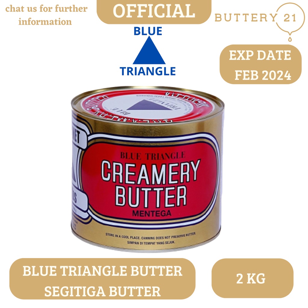 Jual BLUE TRIANGLE BUTTER 2 KG / SEGITIGA BUTTER 2 KG | Shopee Indonesia
