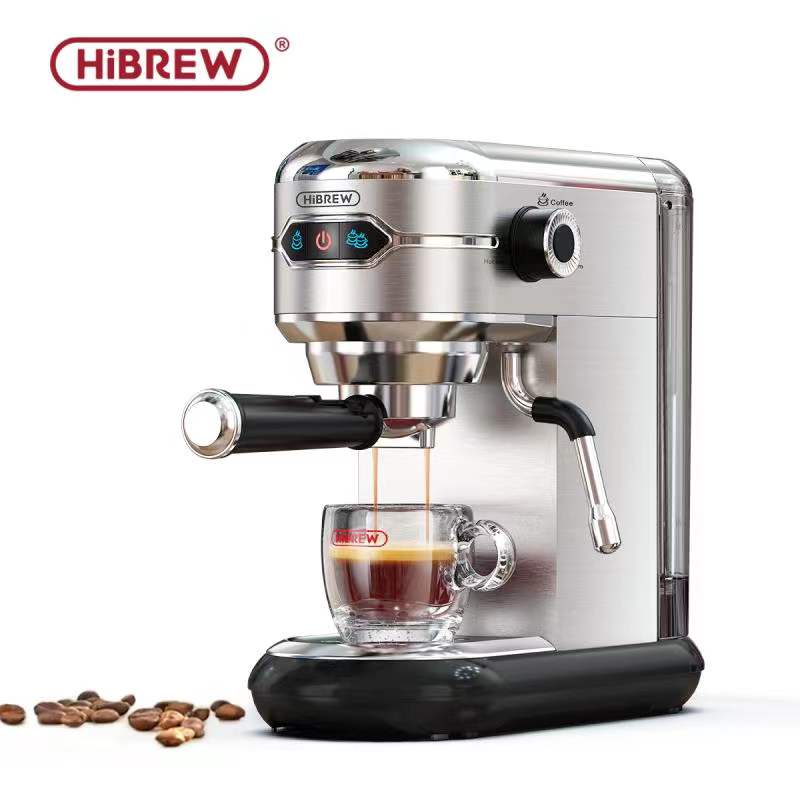 Jual HiBREW 20Bar espresso mesin kopi inox kasus semi otomatis ESE pod&Ground Coffee espresso ...