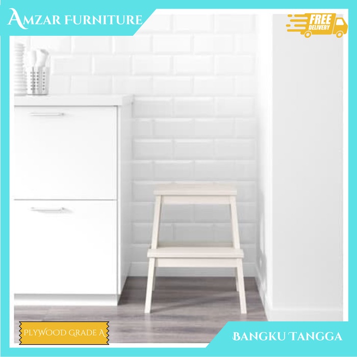 Jual BANGKU TANGGA KAYU SOLID STEP STOOL TANGGA KITCHEN SET TANGGA ...