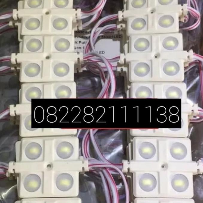 Jual Lampu LED Modul Strip Variasi LENSA 4 Mata Kotak 2x2 12V 12 Volt ...