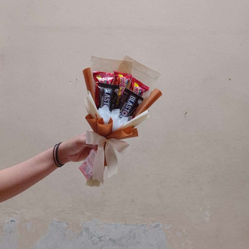 Jual buket beng beng mini/buket kalpa mini/buket coklat mini/buket ...