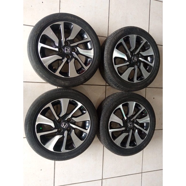 Jual VELG MOBIL SECOND STANDAR BRIO RS RING 15 LEBAR 6 PCD 4X100 ET 50 + BAN BS(2)2019 185 55 ...