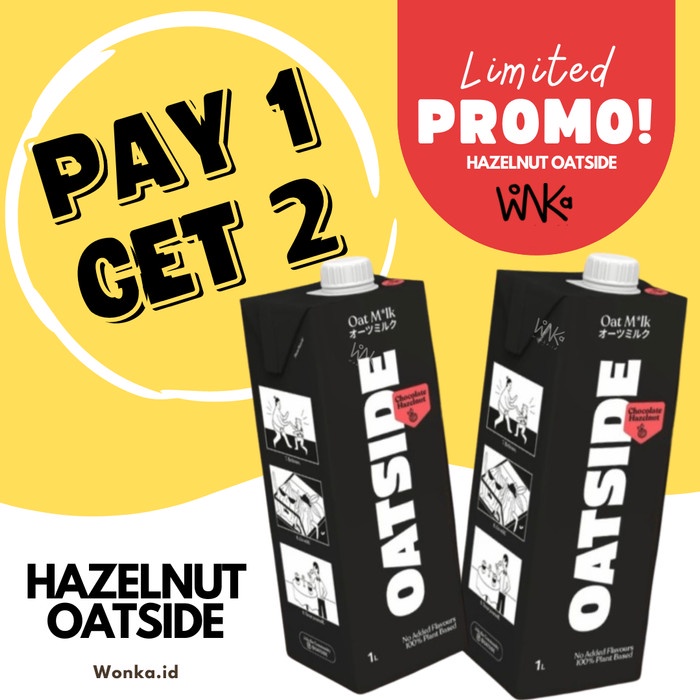 Jual Oatside All Variant Rasa Oat Milk 1L - Susu Oat Gandum Hazelnut ...