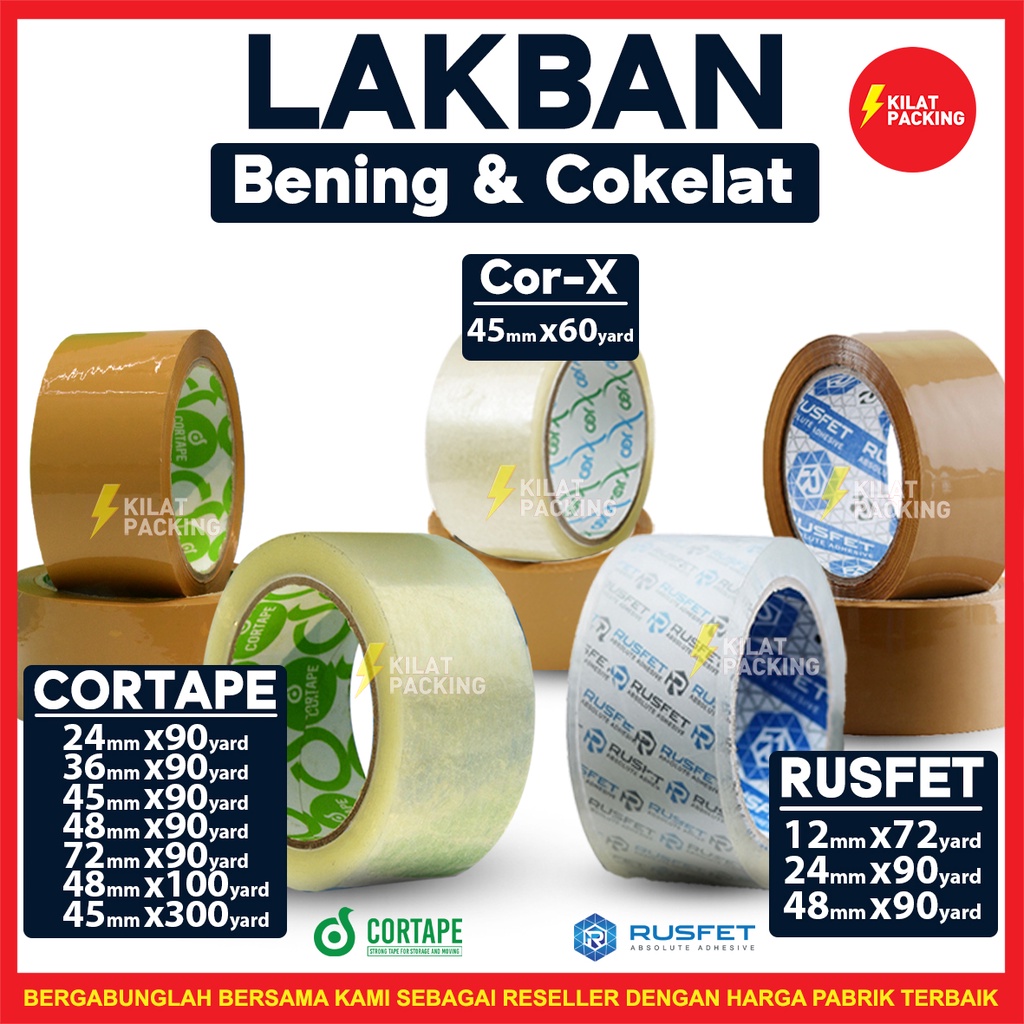 Jual Solasi Lakban Bening Coklat Plakban Isolasi Solatip Tape OPP Tape Satuan | Shopee Indonesia