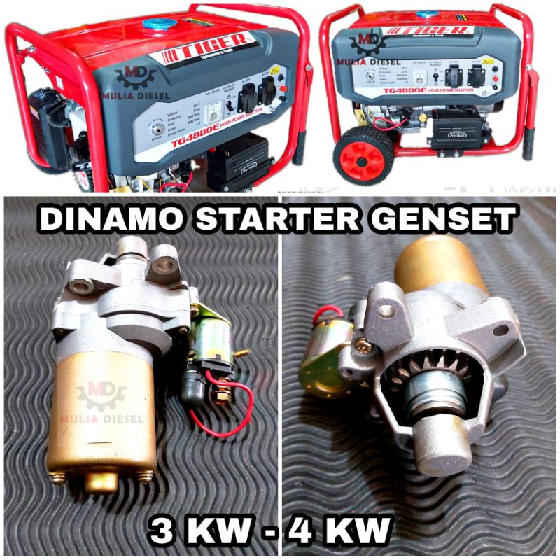 Jual Dinamo Starter Motor Staring Generator Genset Gasoline Bensin 3 KW ...