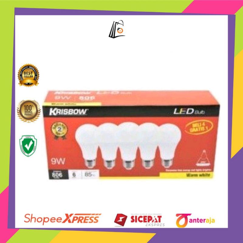 Jual Krisbow Set Bohlam 5 pcs Lampu LED/Set Lampu LED krisbow/Krisbow ...