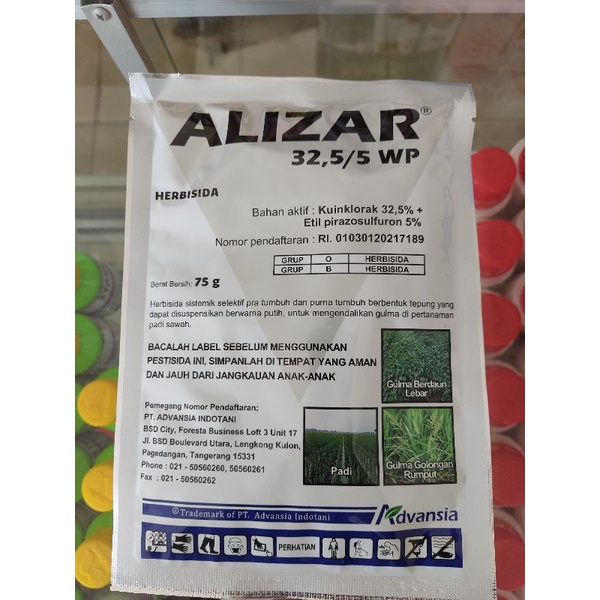 Jual HERBISIDA ALIZAR 32,5/5 WP 75 GR | Shopee Indonesia