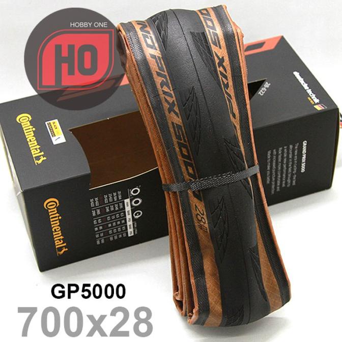 Jual Continental Gp5000 700X28 Clincher Black Transparent Tan Wall Gum ...