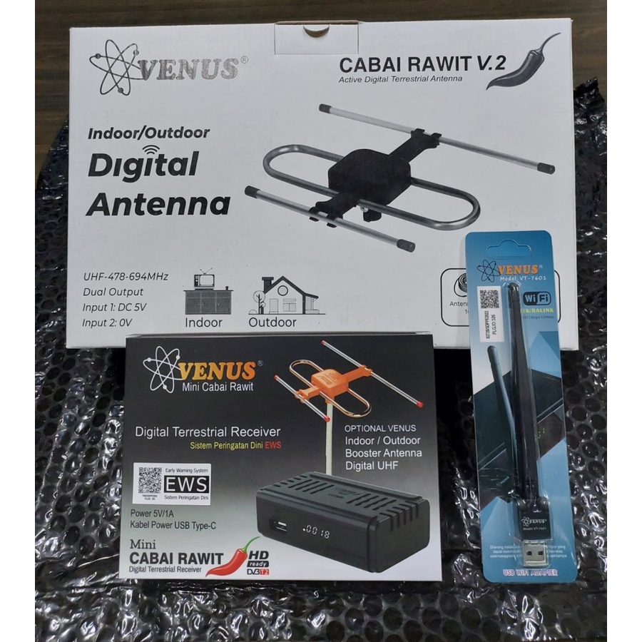 Jual Set Top Box Mini TV DIGITAL DVB T2 /DVBT2 Venus Cabai Rawit Mini ...