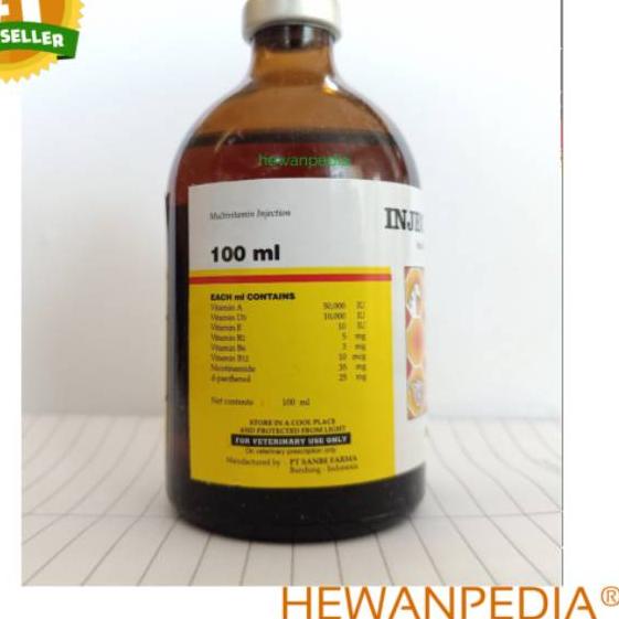 Jual Model Baru INJECTAMIN 50 ml & 100 ml SANBE - Multivitamin Lengkap ...