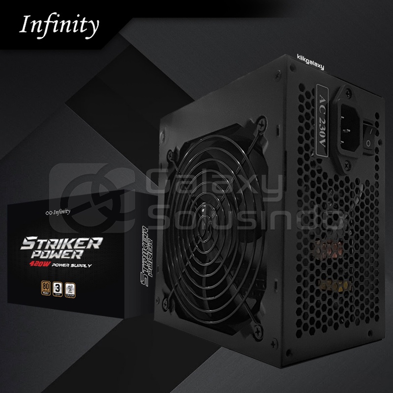 Jual Infinity STRIKER POWER 420Watt 80 Plus Bronze Power Supply ...