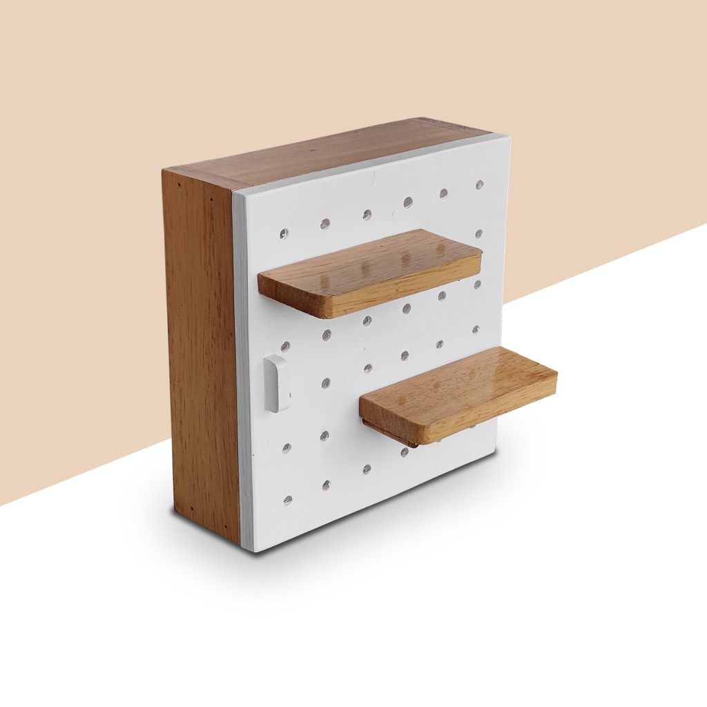 Jual Rak Box Ambalan Kotak Mcb Kayu Wood Aesthetic Ukuran 25x25x8cm ...