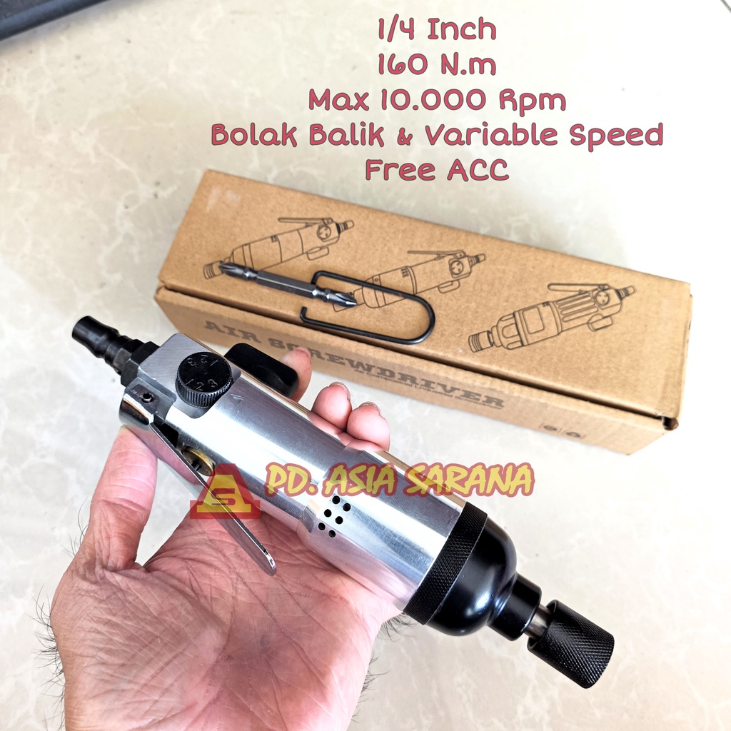 Jual Mesin Bor Impact Air Screwdriver 1/4" Obeng Angin Aprica Kompresor ...