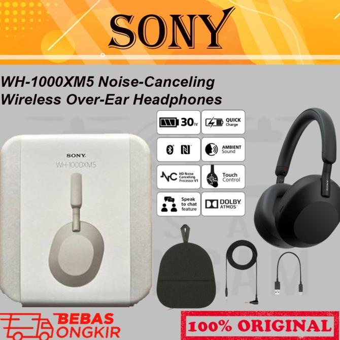 Jual Sony Wh-1000Xm5 / Wh1000 Xm5 Noise-Cancelling Headphones Wh1000Xm5 #Original | Shopee Indonesia