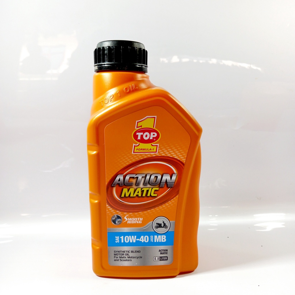 Jual OLI TOP 1 ACTION MATIC SAE 10W-40 JASO MB OIL TOP 1 MATIC 800 ML ...