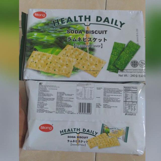 Jual Silang Soda Biscuit Seaweed Flavour / Biskuit Rasa Rumput Laut ...