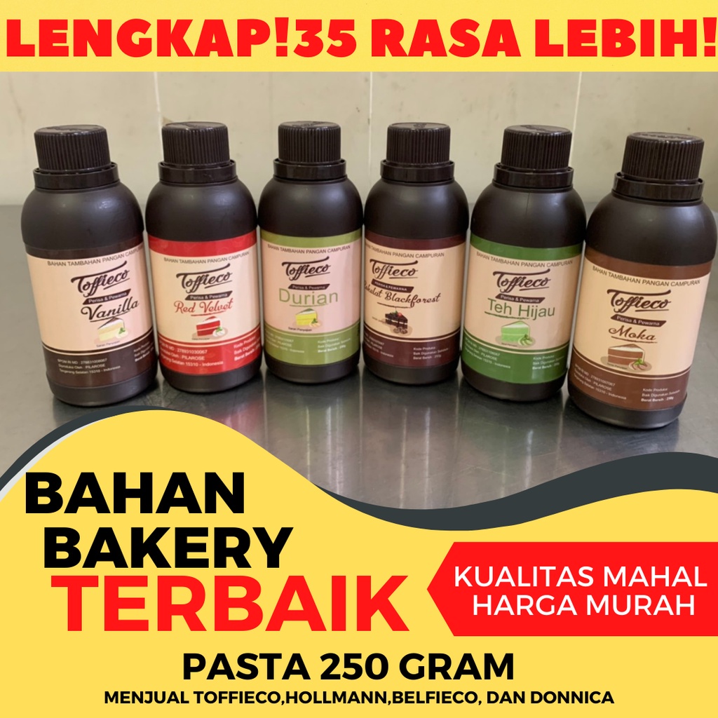 Jual Toffieco 250 gr Varian Red Velvet Vanilla Durian Cokelat ...