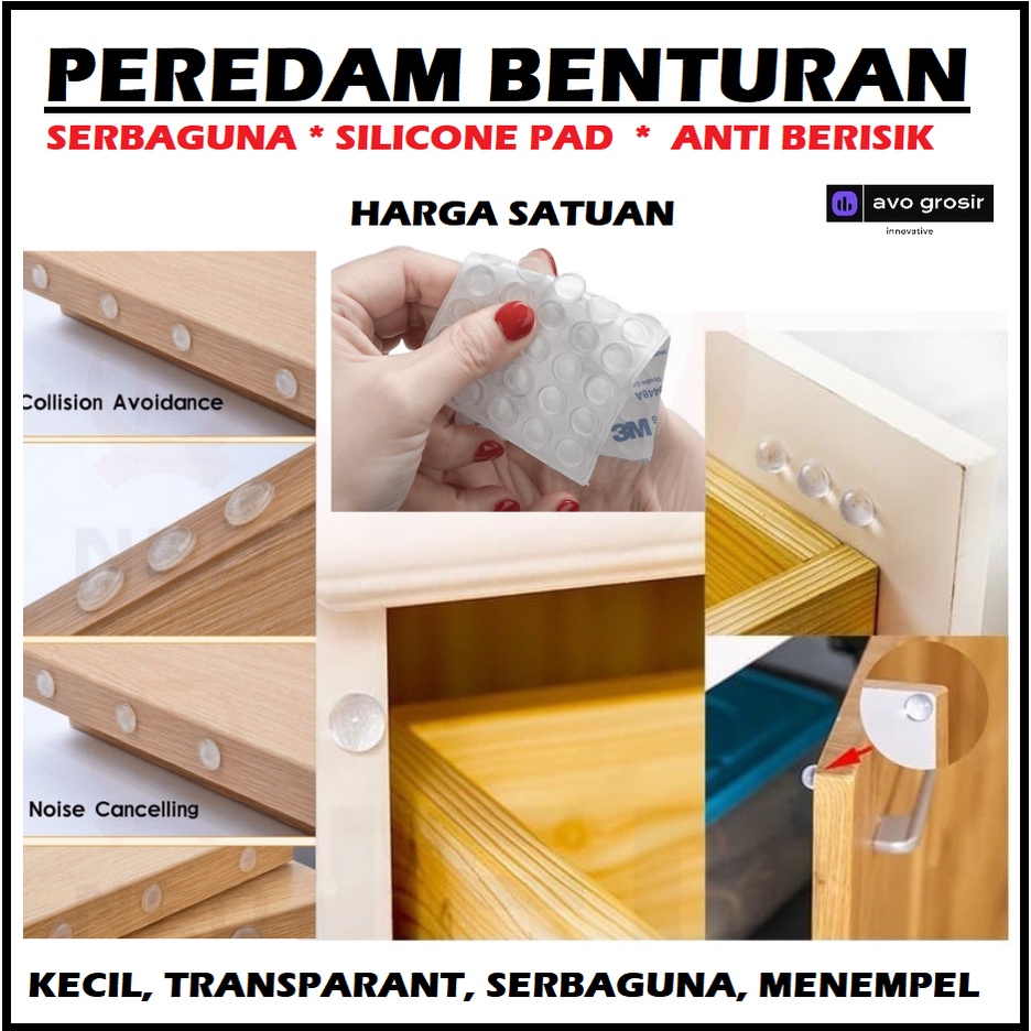 Jual Peredam Suara Benturan Pintu Dinding DLL Serbaguna (satuan ...