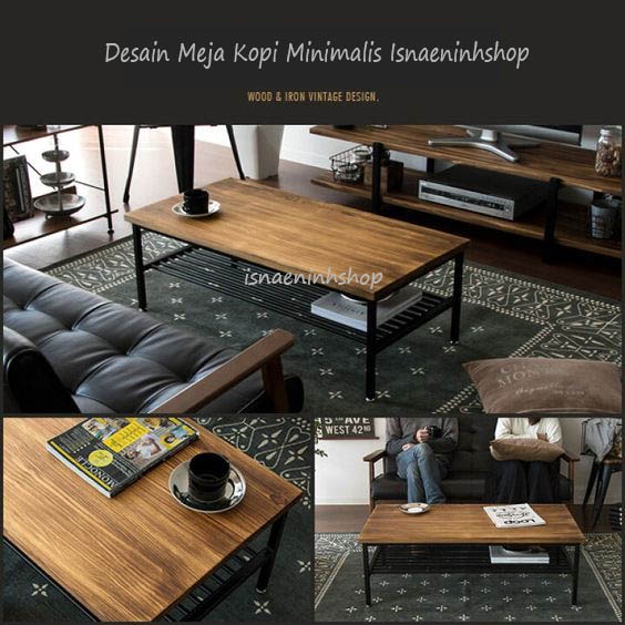 Jual Meja Kopi Ruang Tamu Minimalis Nail Desain-Elegan Meja Kopi Wood ...