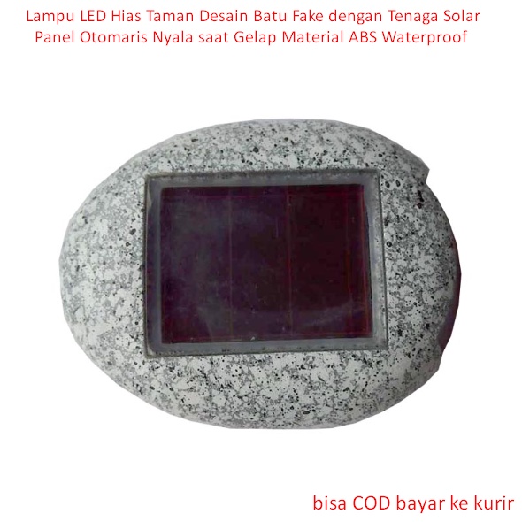 Jual Lampu LED Hias Taman Desain Batu Fake dengan Tenaga Solar Panel ...