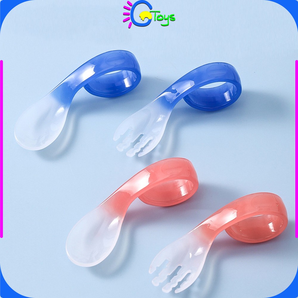 Jual CR-C706 Sendok Garpu Makan Bayi Sensor Suhu Panas / Sendok Makan Bayi Sensor Panas / Alat ...