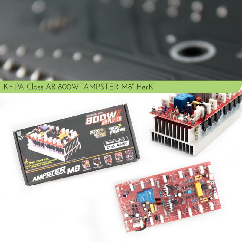 Jual Kit Power Mono 800w AMPSTER M8 M 8 M-8 2 dengan Transistor Class ...