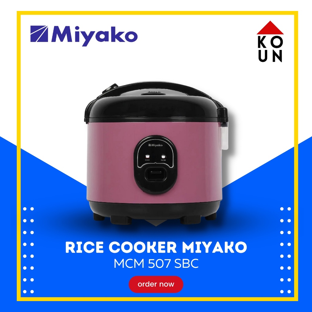 Jual (COD READY) MIYAKO RICE COOKER MCM507 / MCM 507 SBC / MCM-507 SBC ...