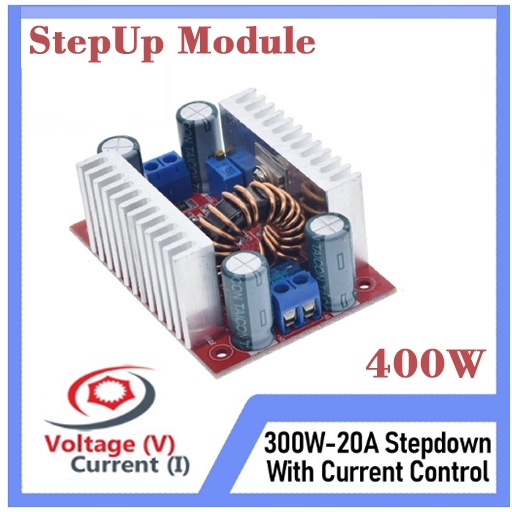 Jual Modul DC-DC Step-Up 15A 400W CC-CV Boost Converter | Shopee Indonesia
