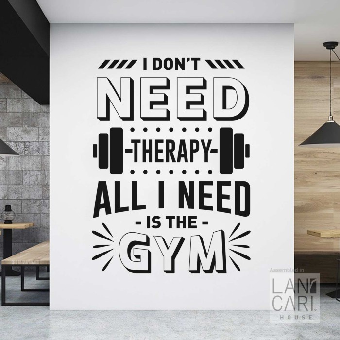 Jual STIKER CUTTING FITNESS GYM STICKER DEKORASI DINDING KACA WINDOW ...