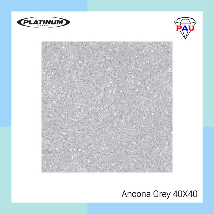 Jual Keramik Lantai Platinum 40x40 Ancona - Grey | Shopee Indonesia