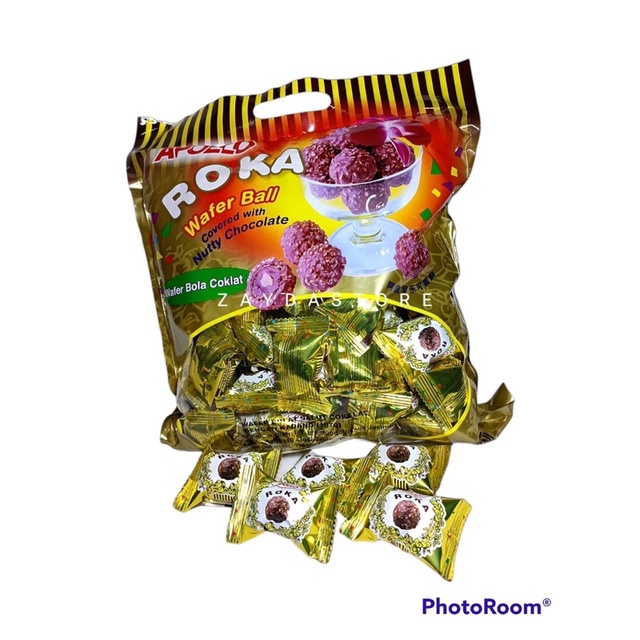 Jual Apollo Roka Wafer Ball Chocolate | Shopee Indonesia
