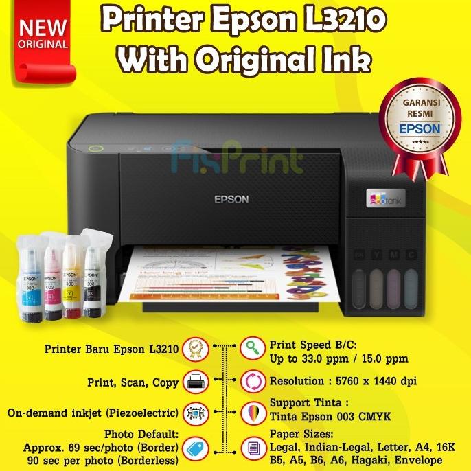 Jual Printer Epson L3210 Print Scan Copy All-in-One Pengganti L3110 Ink ...