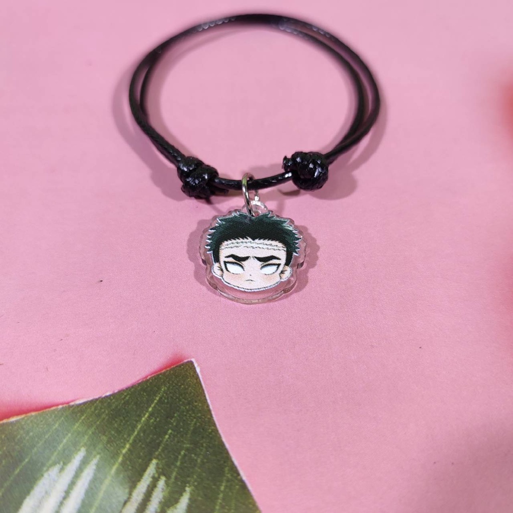 Jual Bracelet Anime Demon Slayer - Gelang Tali Single Charm Kimetsu no ...