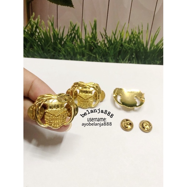 Jual Pin Korpri 3cm paku kancing doubel satuan | Shopee Indonesia