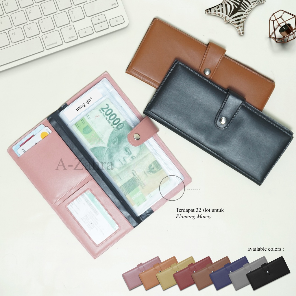 Jual 02 Dompet Disiplin KANCING mini/Dompet Keuangan Bulanan/Dompet ...