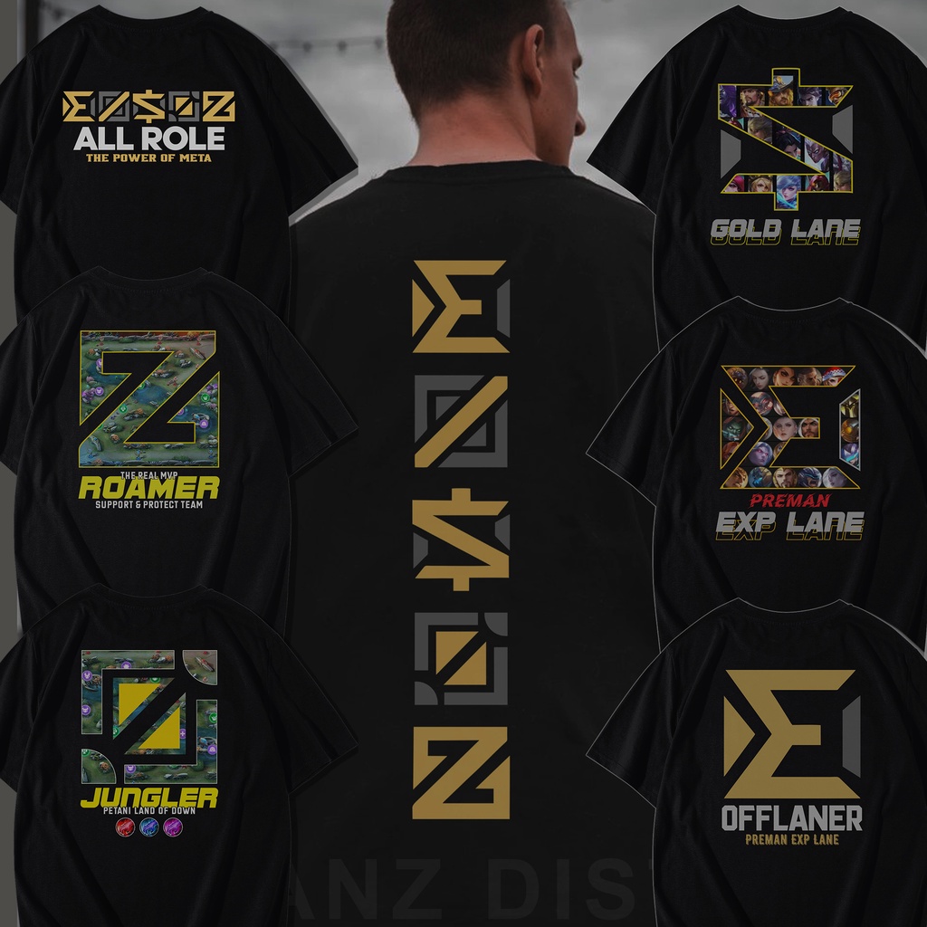 Jual KAOS OFFLANER MIDLANER GOLDLANER JUNGLER ROAMER Baju All Role ...